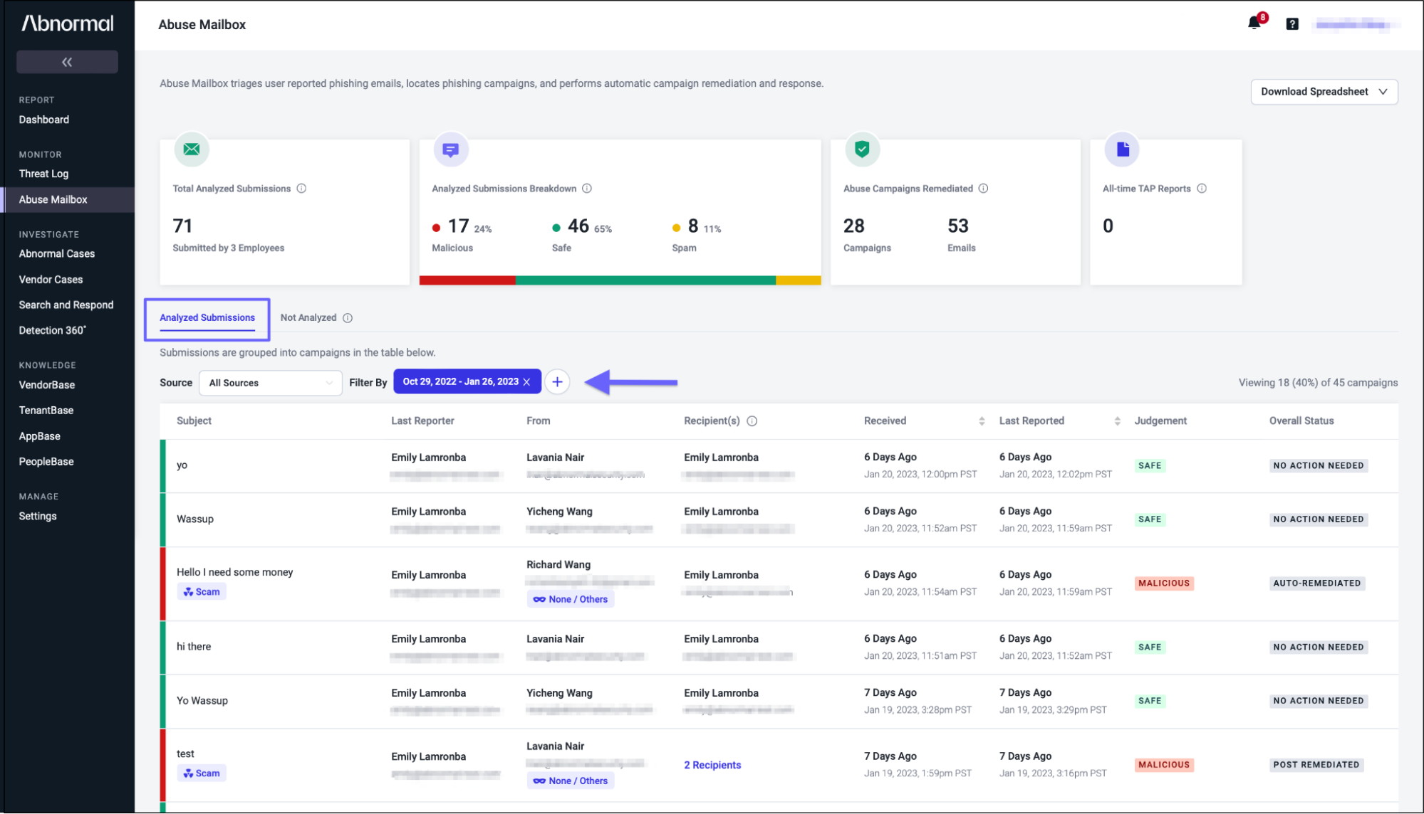 Abuse Mailbox Quick Guide