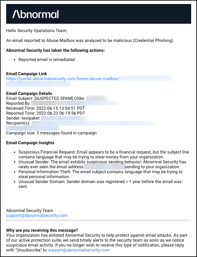 AI Security Mailbox Quick Guide